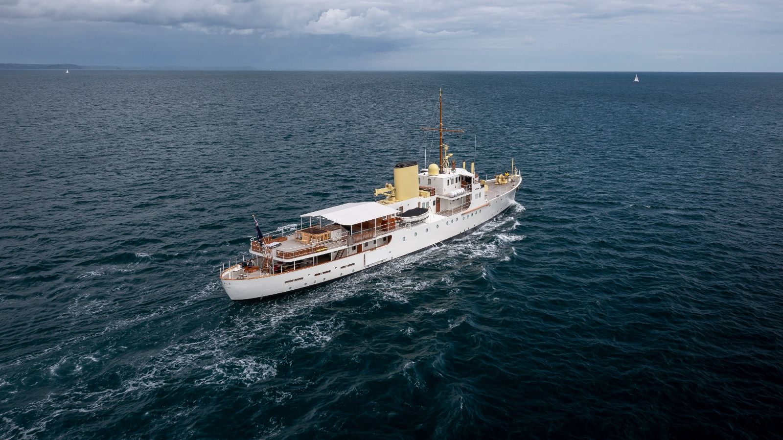 59m classic yacht Marala begins sea trials after restoration project